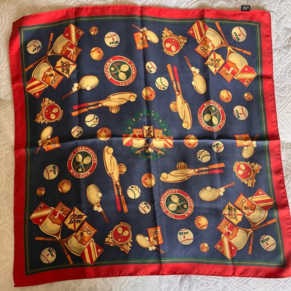 Accessories | Reps Twills Paris 26 Inch Square Hand Made Wimbledon ...